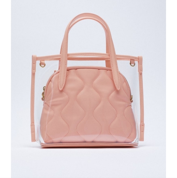 Zara | Bags | Zara Transparent Shopper | Poshmark